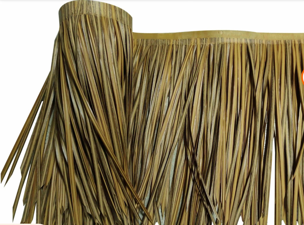 Artificial Synthetic Palm Tiki Thatch Roll 24"x 20' Faux Roof Thatching ...
